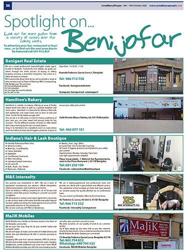 Spotlight on Benijofar - Costa Blanca People